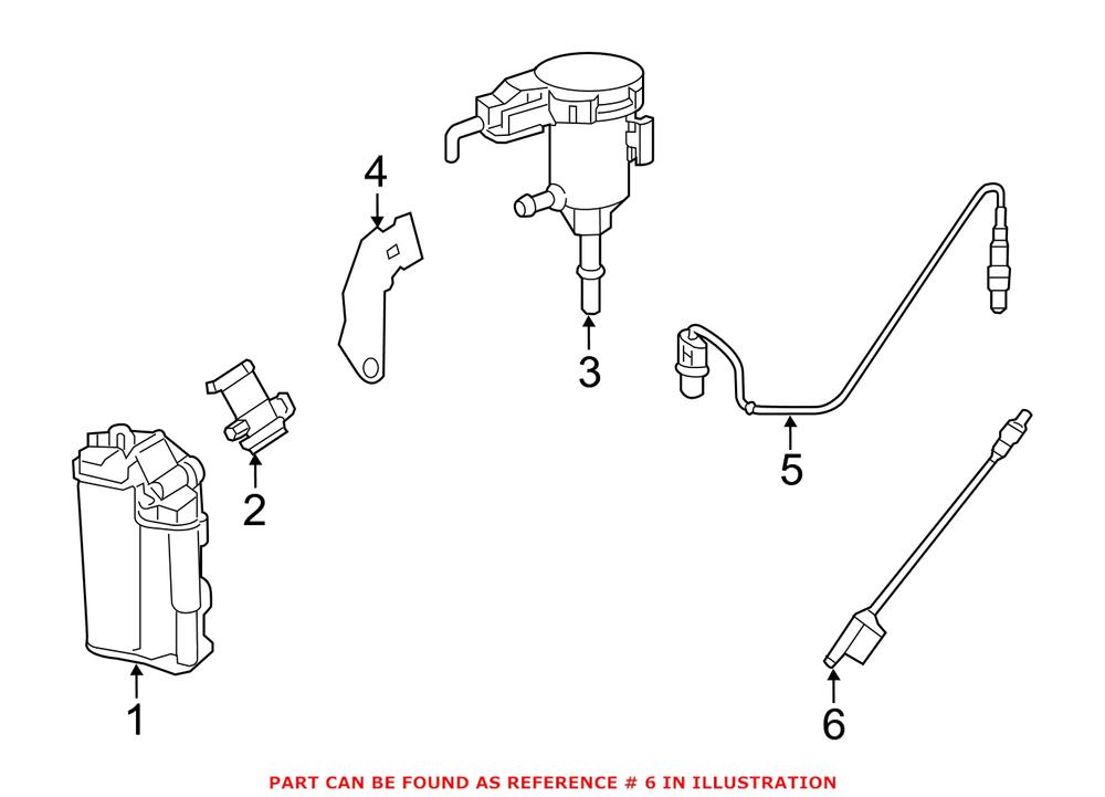Genuine Mercedes-Benz 0065422018 - Oxygen Sensor