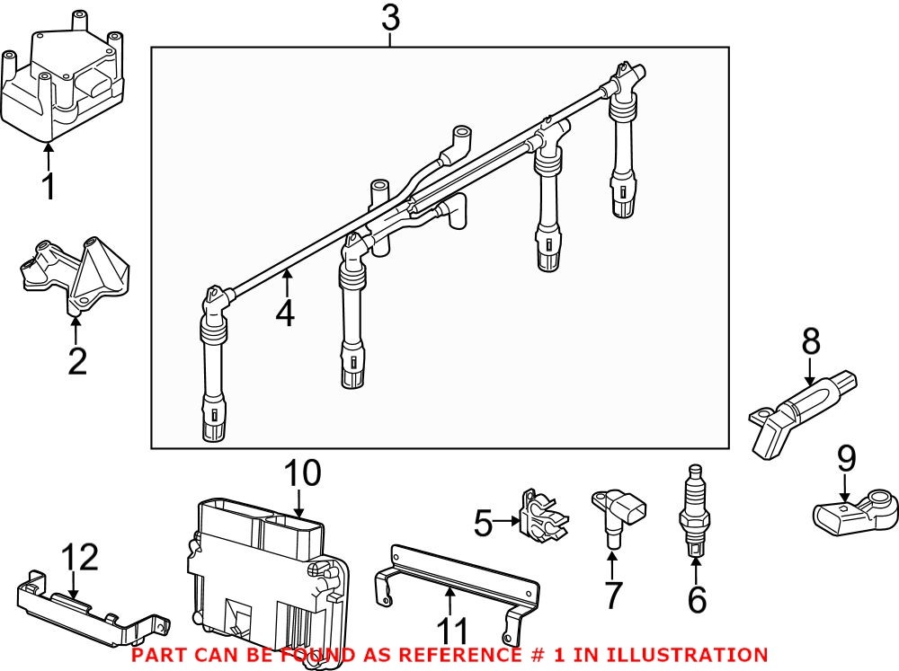 Genuine VW/Audi 032905106F - Ignition Coil
