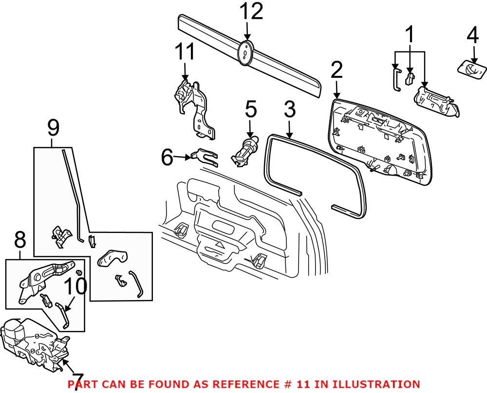 Genuine Saab 15840460 - Trunk Lock Actuator Motor
