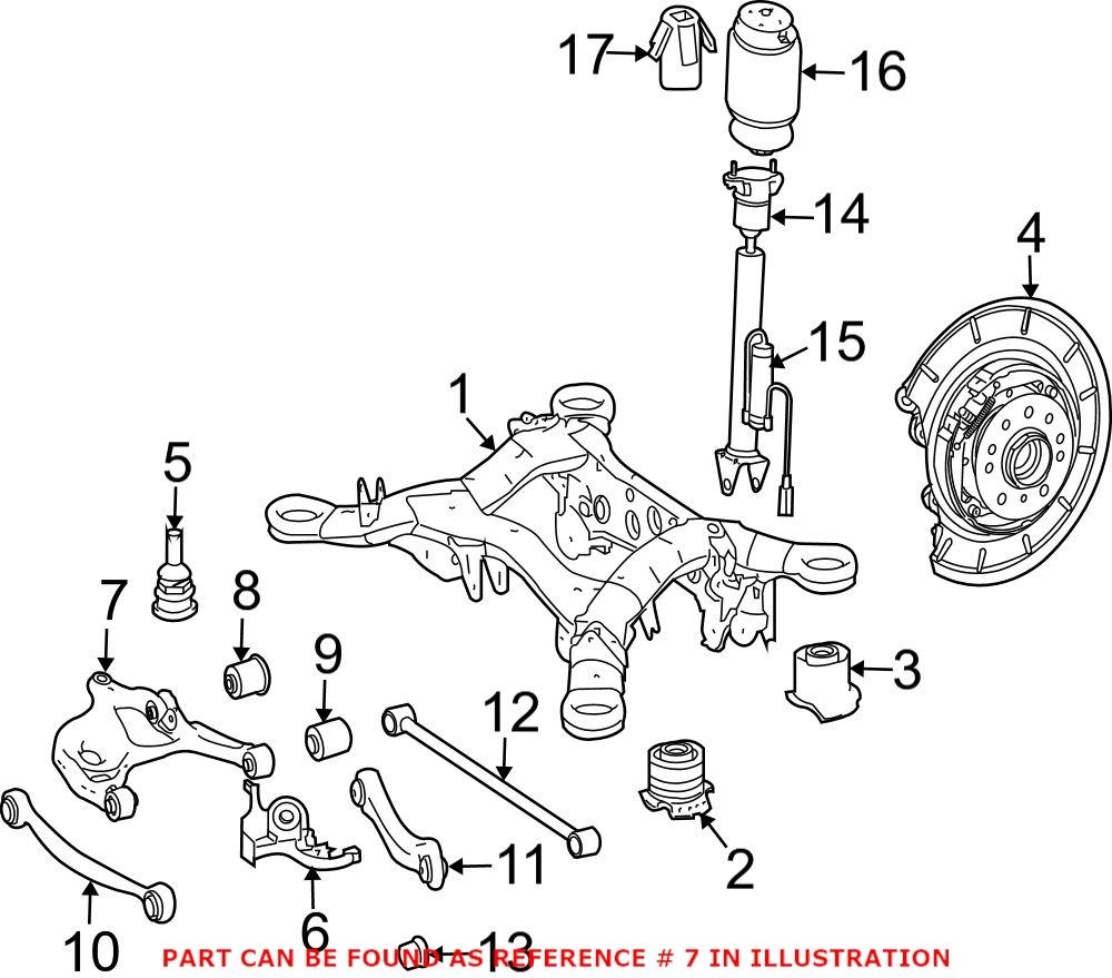 Genuine Mercedes-Benz 1643501906 - Suspension Control Arm (Rear Left Lower)