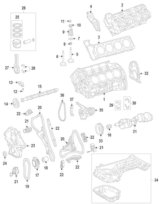 eEuroparts > Valve Train Components > Genuine Mercedes-Benz 2780500305 ...