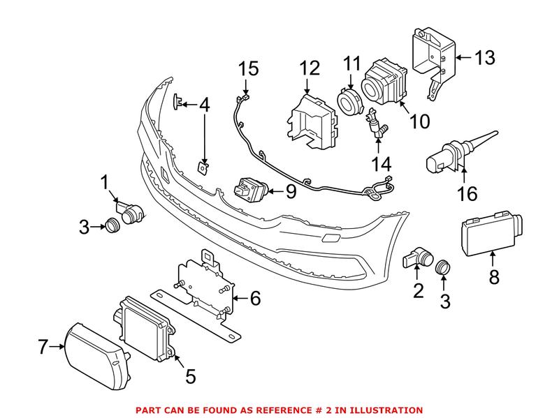 Genuine BMW 66209290897 - Parking Aid Sensor