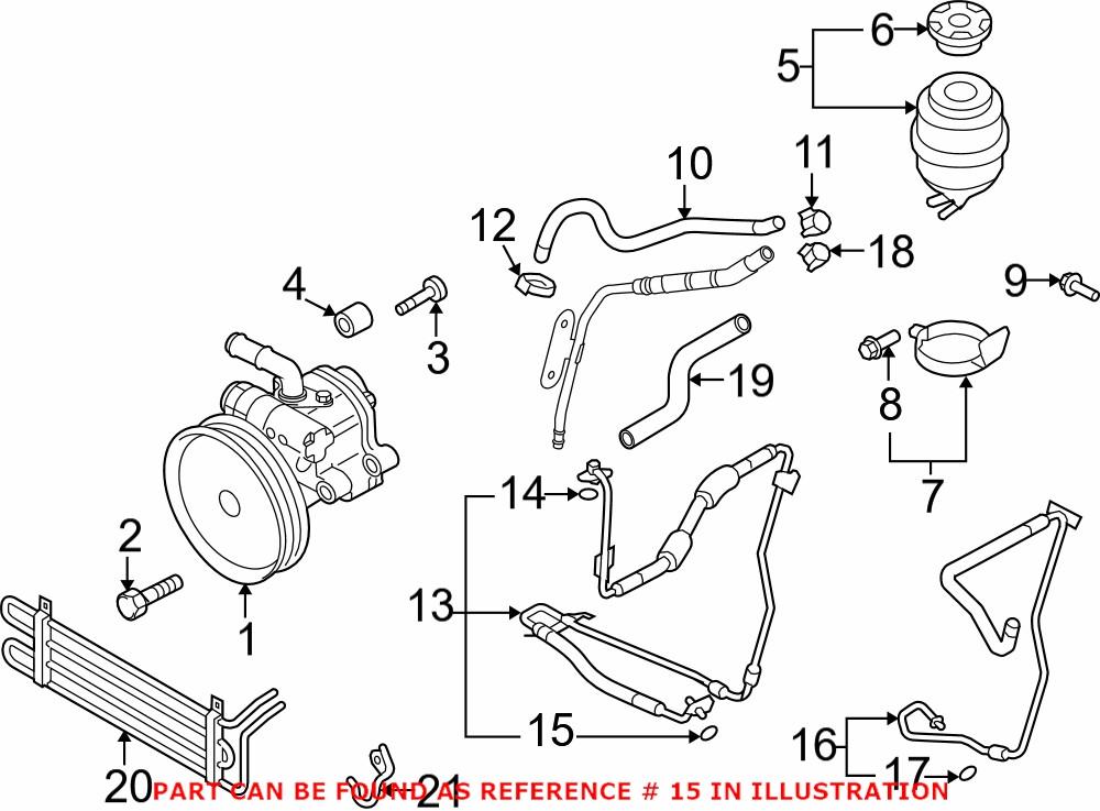 Genuine VW/Audi WHT002665 - Power Steering Hose O-Ring